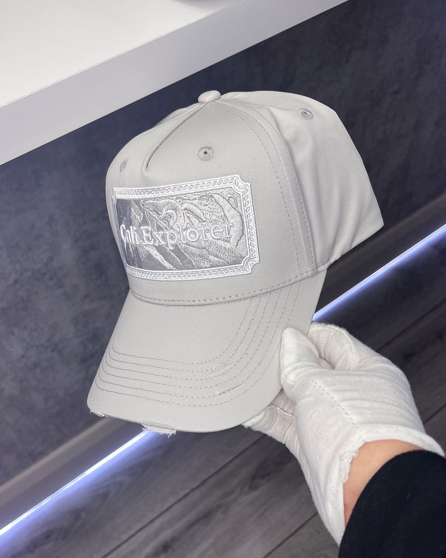 CALI | Ice White Explorer Plate cap – CALI Clothing